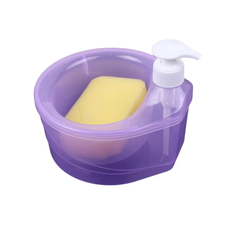 Bathroom Dishwashing Container Manual Sink Dish Washing Soap Dispenser ...