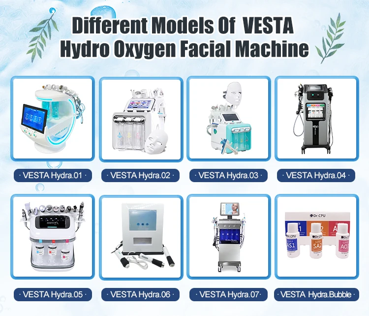 Professional Small Bubble Hydra Oxygen Facial Machine Ultrasonic Skin ...