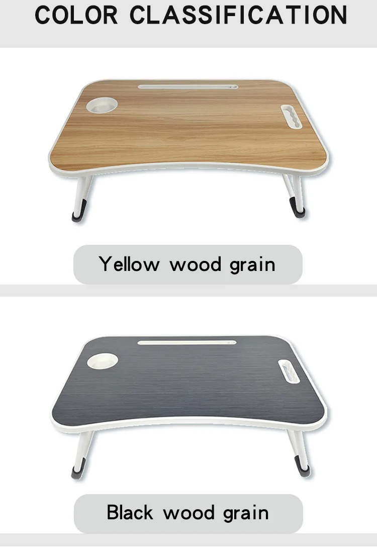 Modern Folding Table Portable Laptop Computer Bed Study Desk with ...