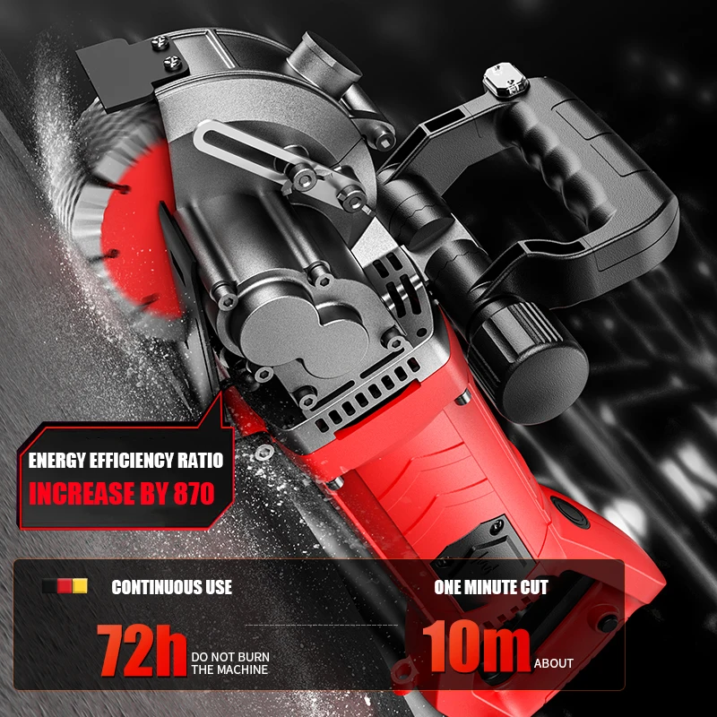 Custom Logo 7780w Electrical Cutter Tool Automatic Cement Wall Concrete ...