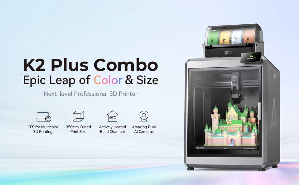 Creality K2 Plus Combo 3D Printer, Multicolor Printing Machine with 16 ...