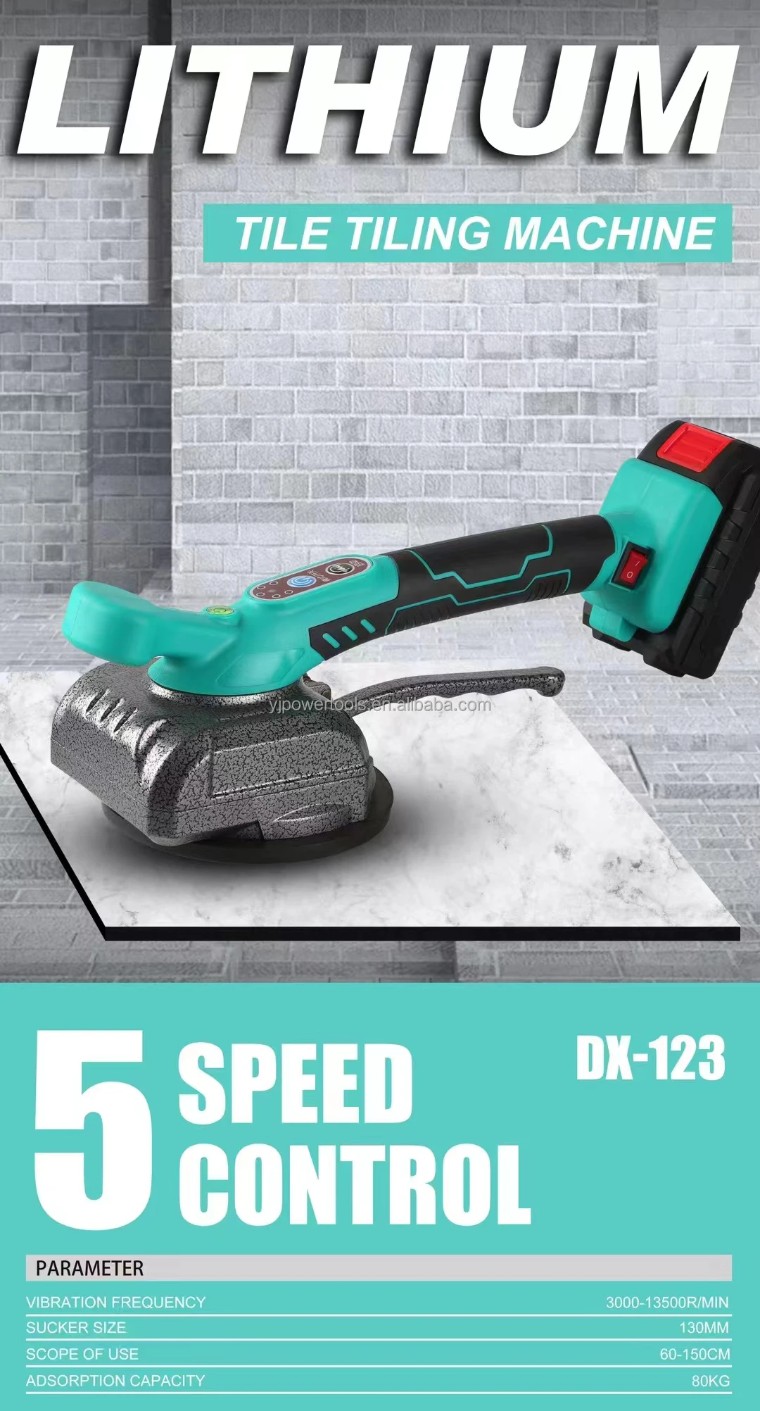 Portable Power Tool Lithium Battery Wall Vibration Leveling Tools 21v ...