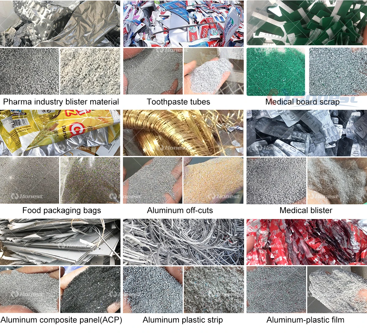 Waste Aluminum And Plastic Waste Processing And Recycling Machine ...