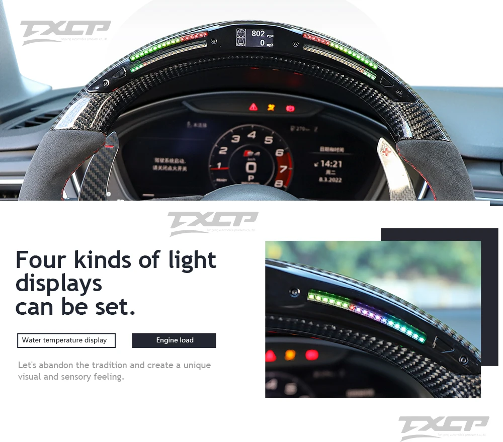 Custom Carbon LED Steering Wheel for BMW - Durable & Stylish