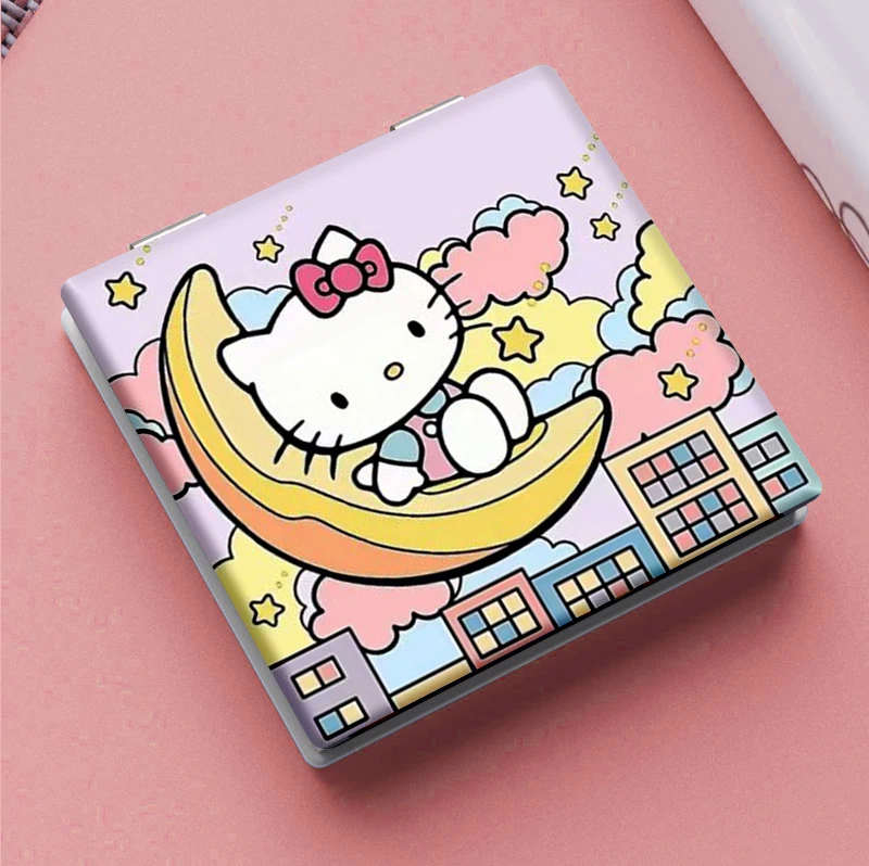 Creative Sanrio Mirror Kawaii Anime Cinnamoroll Kuromi My Melody Pocket ...