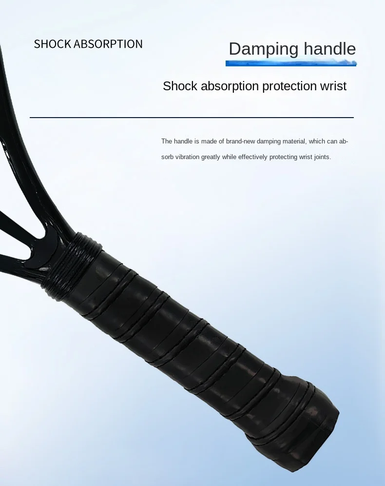 E4049 Thin Section Beach Racquet With Big Blade 12k Carbon Fiber Strong ...