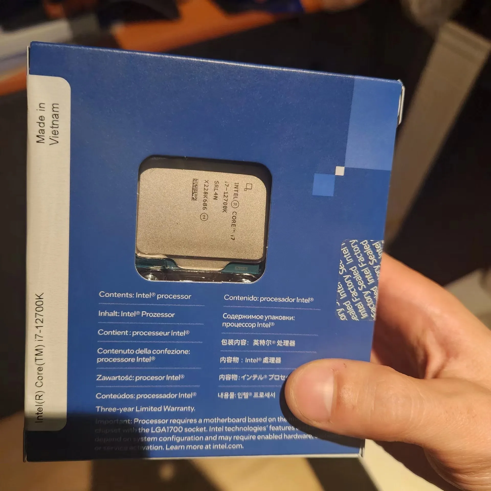 Core Processor I7 12700k Core I7 12th Gen Alder Lake 12core 3.6ghz 125w Desktop Cpu I7 12700k ...