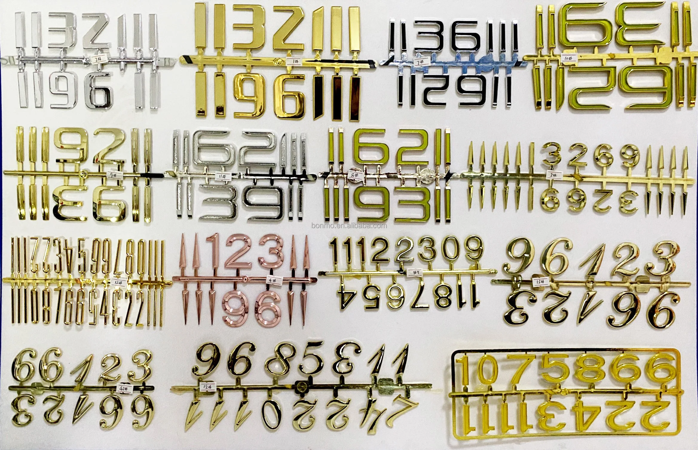 25mm Self Adhesive Clock Numerals - Perfect for DIY Projects