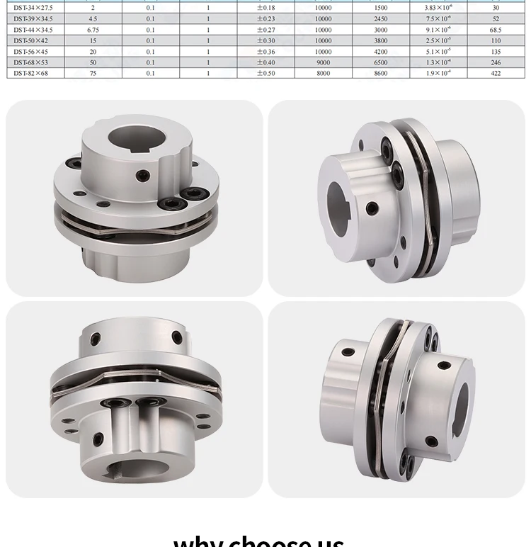 Low Inertia Step Type Shaft Coupling Industrial Motor Single Diaphragm ...