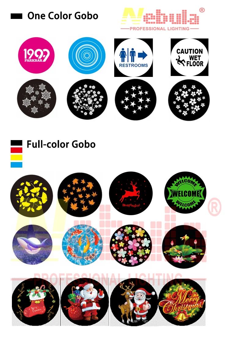 Custom Advertising Logo Gobo Waterproof Lamp Light Make Glass Filter ...