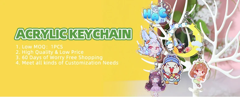 Vograce Custom Anime Keychain/ Vograce Acrylic Charms - Buy Anime ...