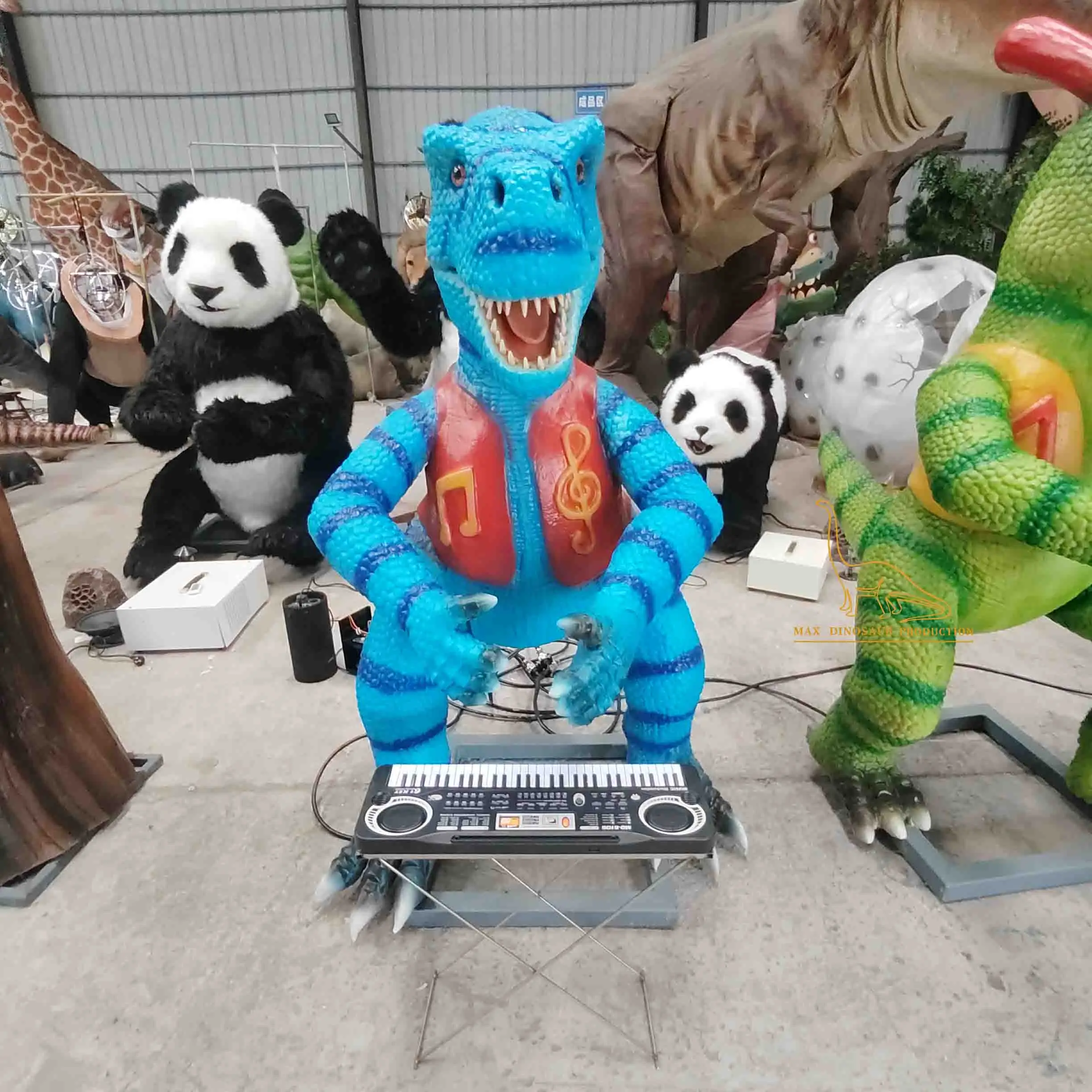 Dino Park Realistic Cartoon Dinosaur Model Animatronic Dinosaur Band For Sale - Buy Theme Park ...