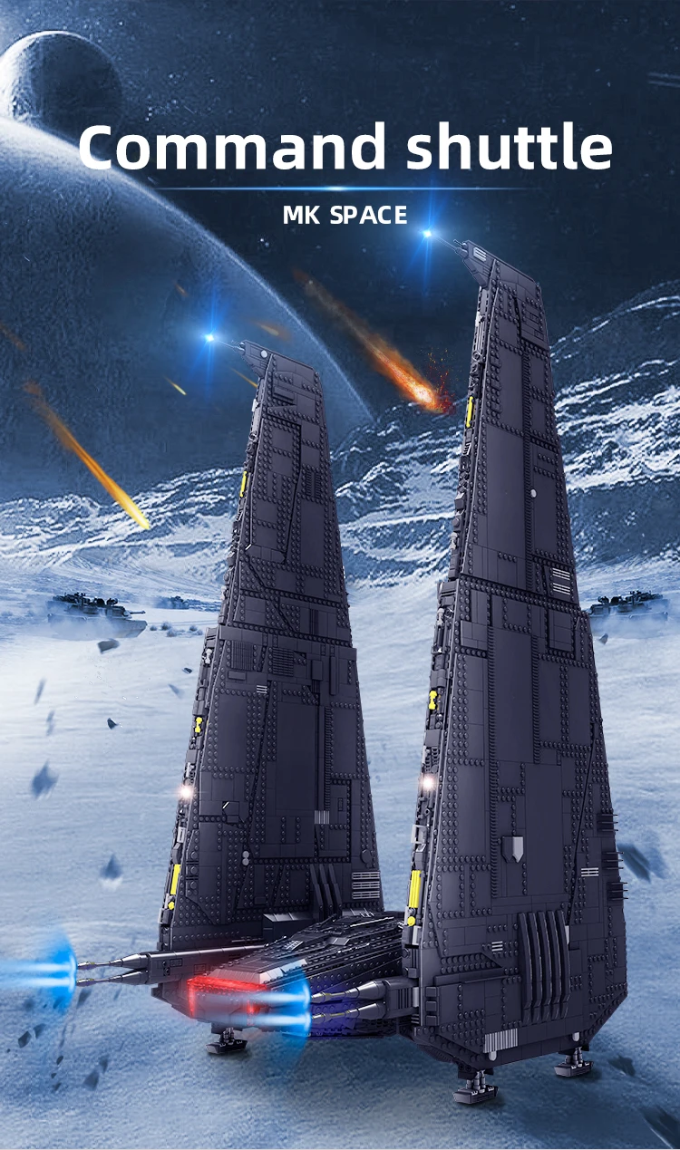 Mould King 21011 Star Plan Ucs Command Shuttle Upsilon Building Blocks ...