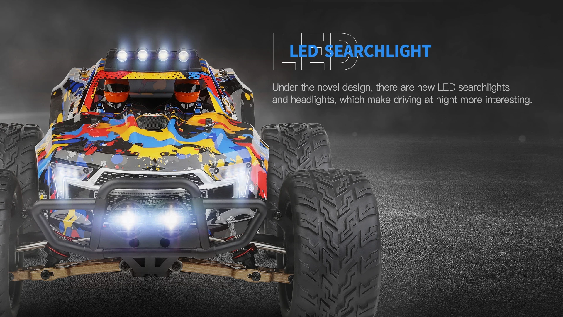 Wltoys 104016 Rc Car 2.4g Big Wheels Rc Racing Car Toy 1/10 Four Wheel Rc Drift Climbing Truck ...