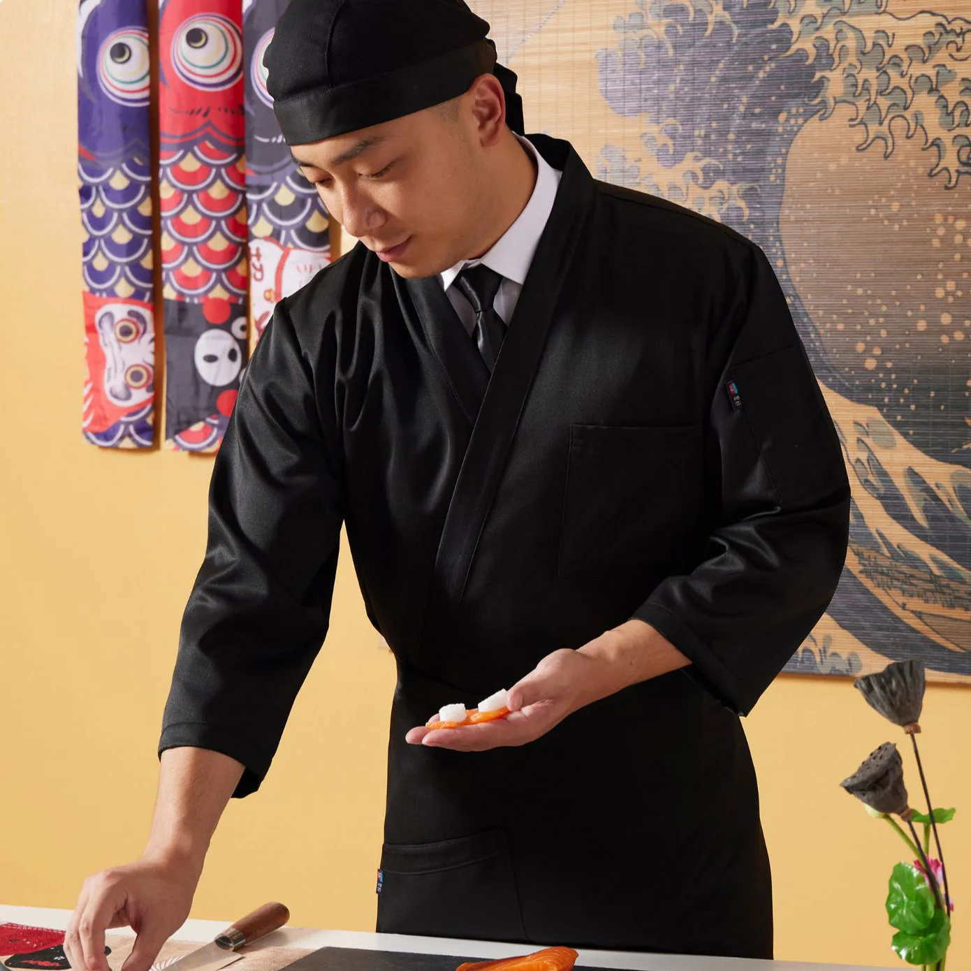 Japanese Restaurant Uniform For Catering Workers Unique Custom Jacket ...