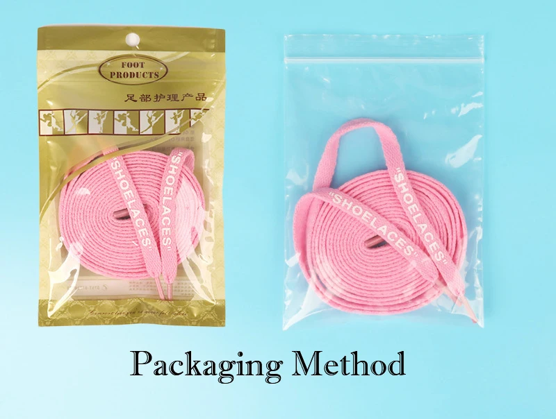 Customized Printed Logo Shoelaces Flat Shoelaces Multiple Styles Cotton ...