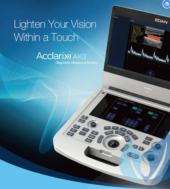 Edan Acclarix Ax3 Ultrasound Machine for Obstetrics & Gynecology