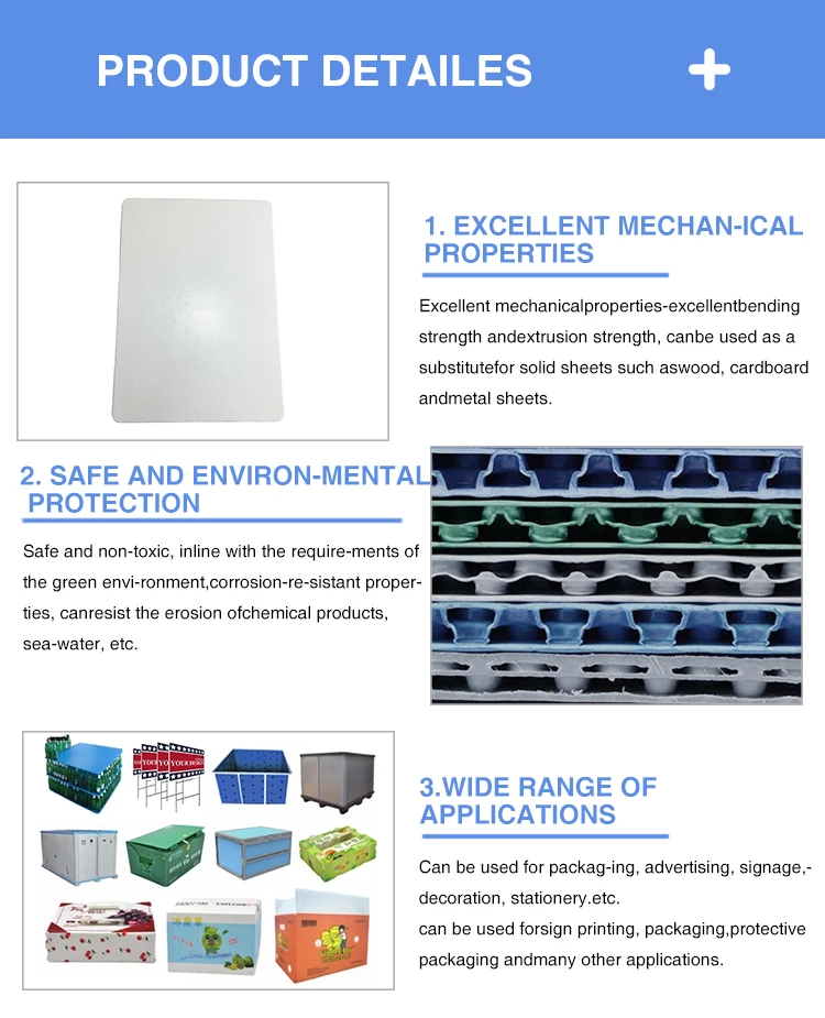 Pp Polyethylene High Strength Recycled Corflute Board Corrugated Panels ...