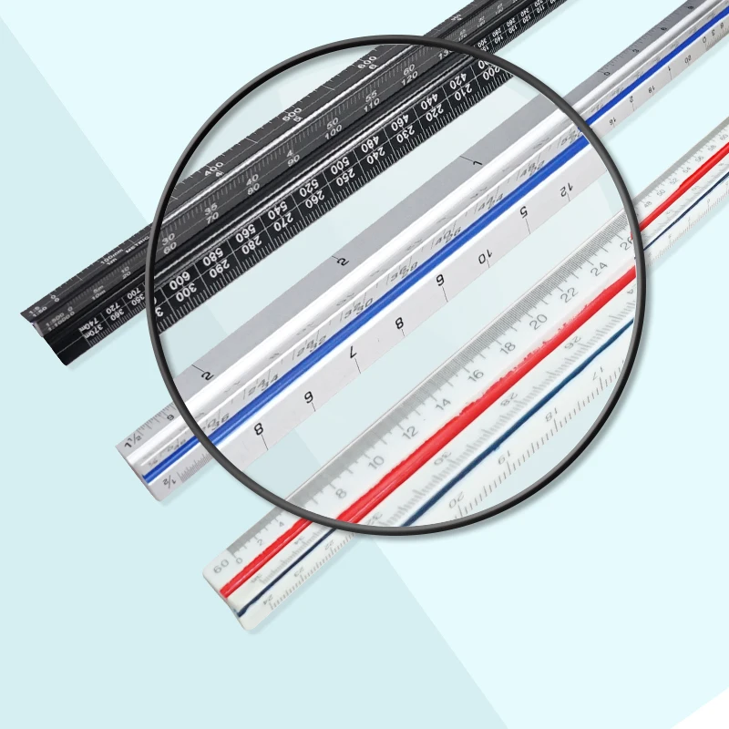Custom Triangular Scale Ruler - Promotional Tool