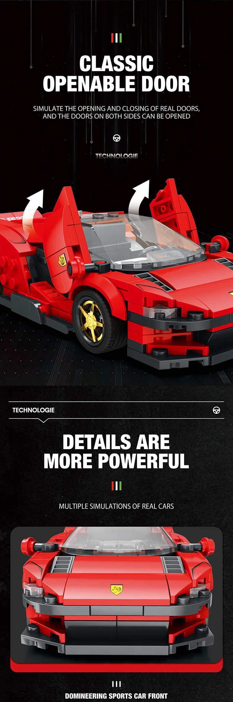 Daytona Sp3 Super Sport Car Building Block Diy Technical Brick Car 2024 ...