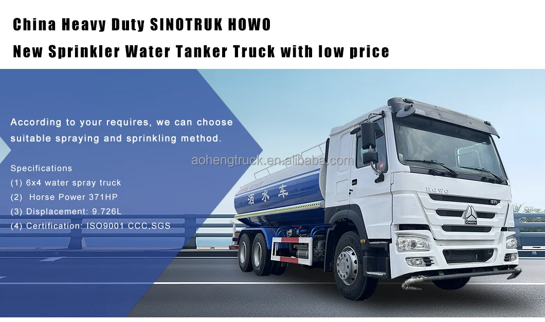 Second Hand Sinotruk Howo 5000 Gallon Tank 6x4 Water Truck Suitable For ...
