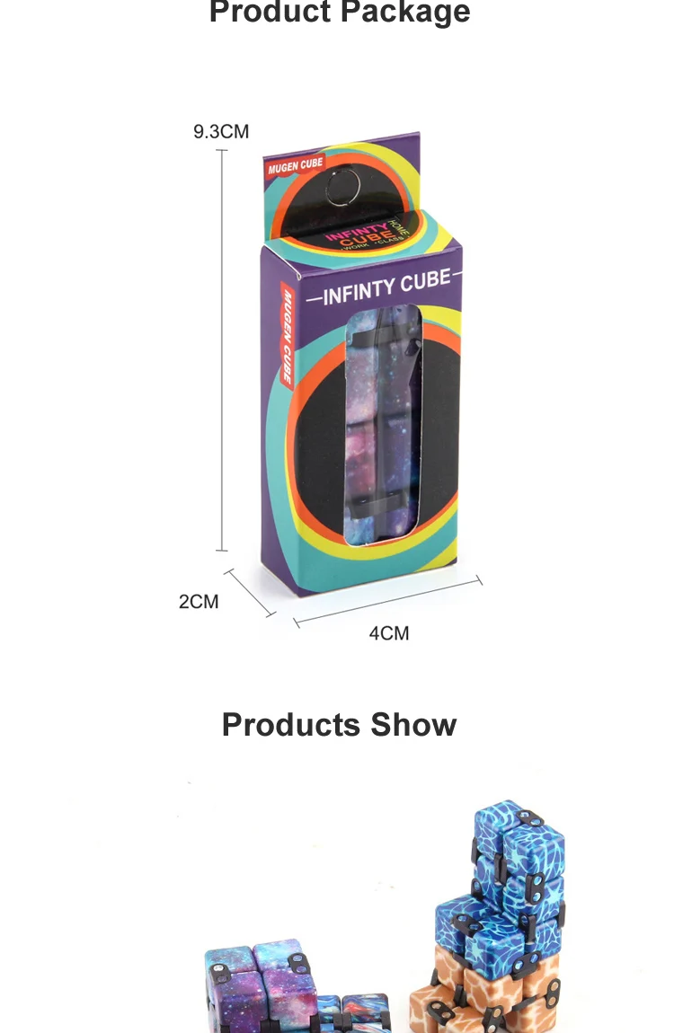 Puzzle Fidget Cube - Folding Infinity Cube for Stress Relief