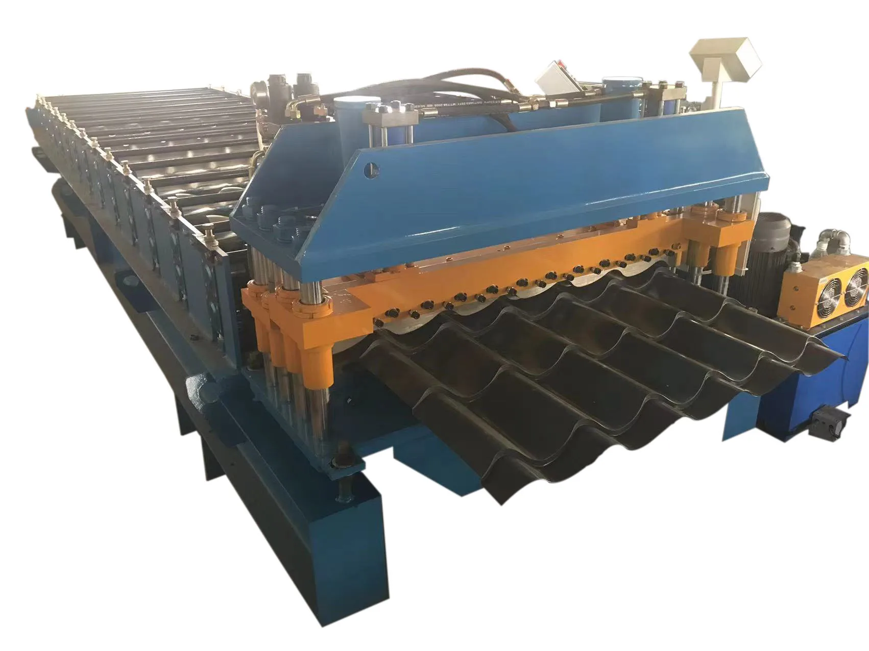 European Style Arc Tile Double Layer Color Steel Roof Roll Forming ...