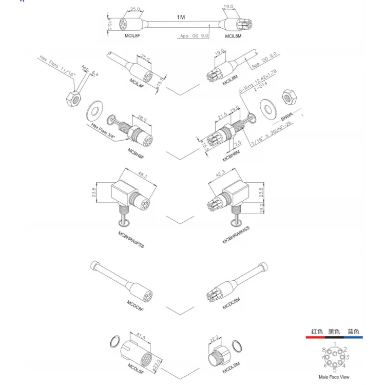 Subconn Marine Waterproof Connectors For Robots & Power Oem | Wholesale