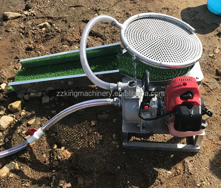 Portable Sluice Box Gold Panning Machine /vibrating Bowl Concentrator ...