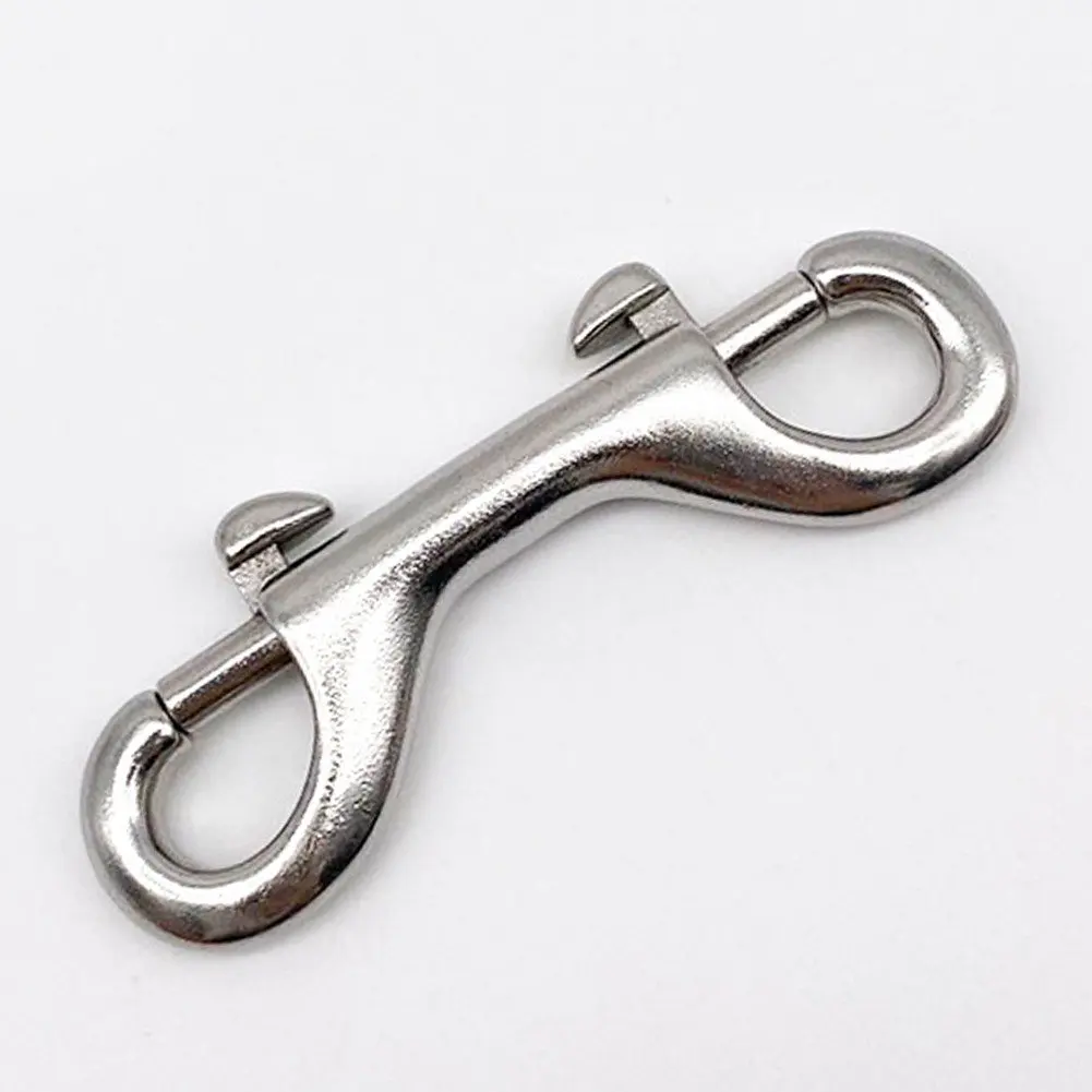 In Stock 90mm Double Ended Bolt Snap Hook Stainless Steel Double End Heavy Duty Trigger Snap ...