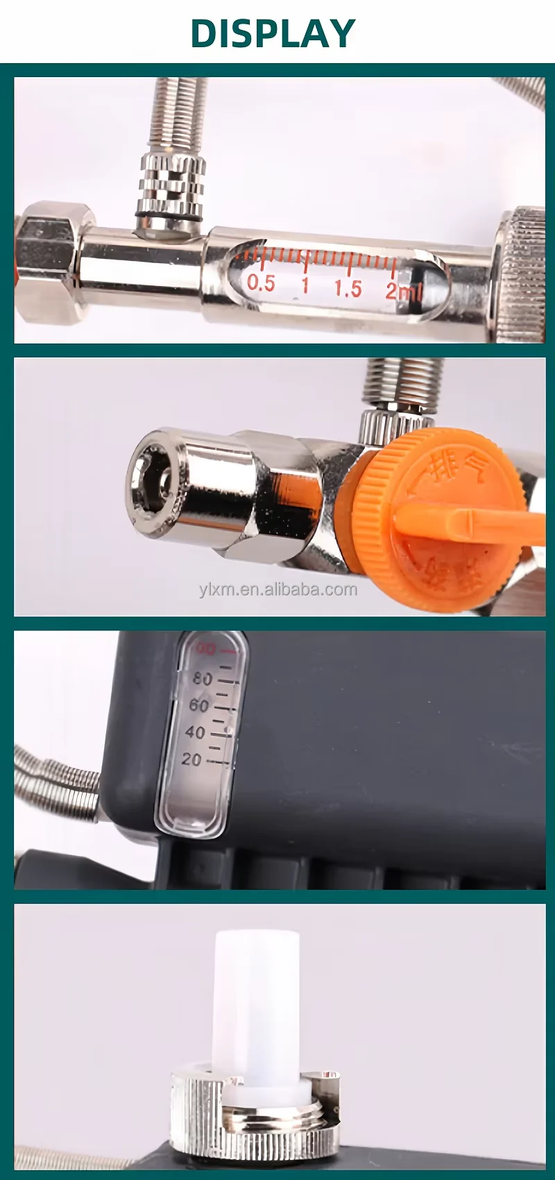 Enclosed Continuous Veterinary Syringe 100ML Large Volume Animal ...