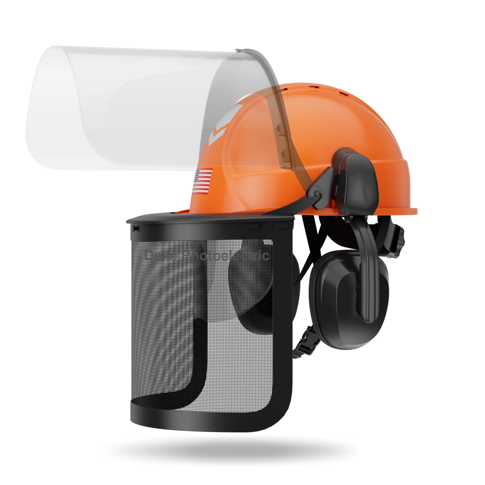 DEKE 5in1 Chainsaw Helmet With Double Shield&Earmuffs Forest Hard Hat ...