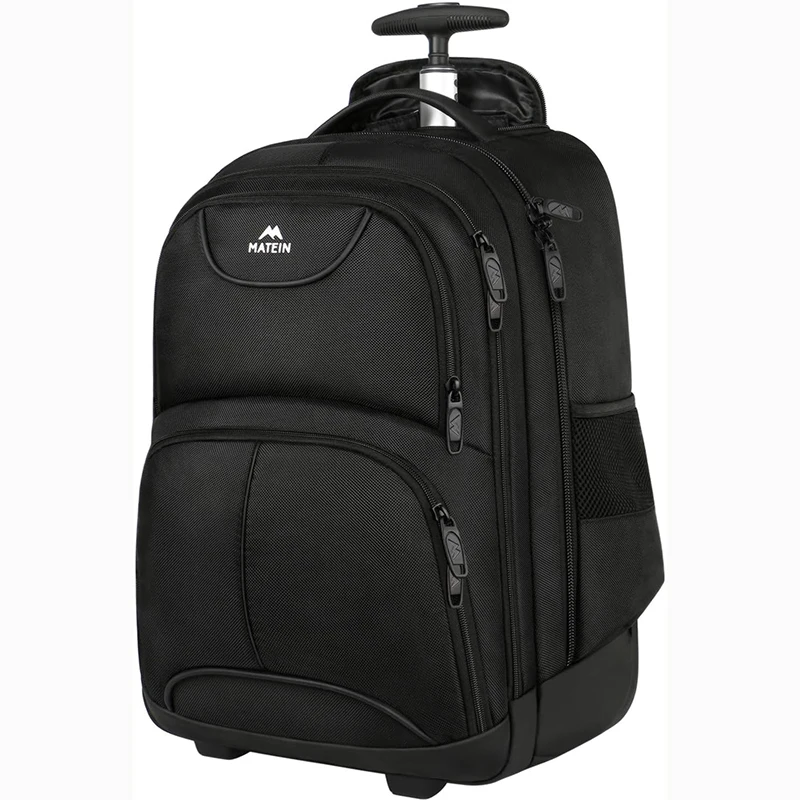 Free Sample Custom Portable Travel Trolley Rolling Backpack for Women ...
