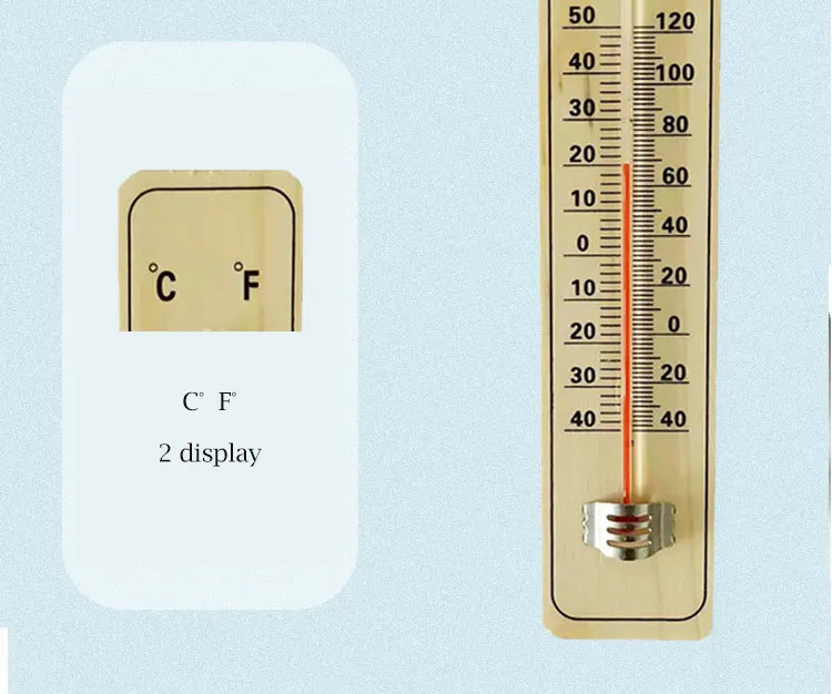 Traditional Wooden Wall Thermometer Garden Large Patio Shed Greenhouse ...