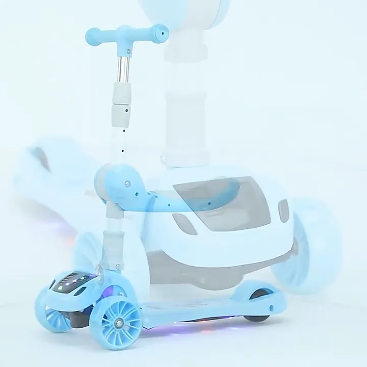 Foot Scooter Kids Ride On Toy Car 3 Wheel With Adjustable Height ...