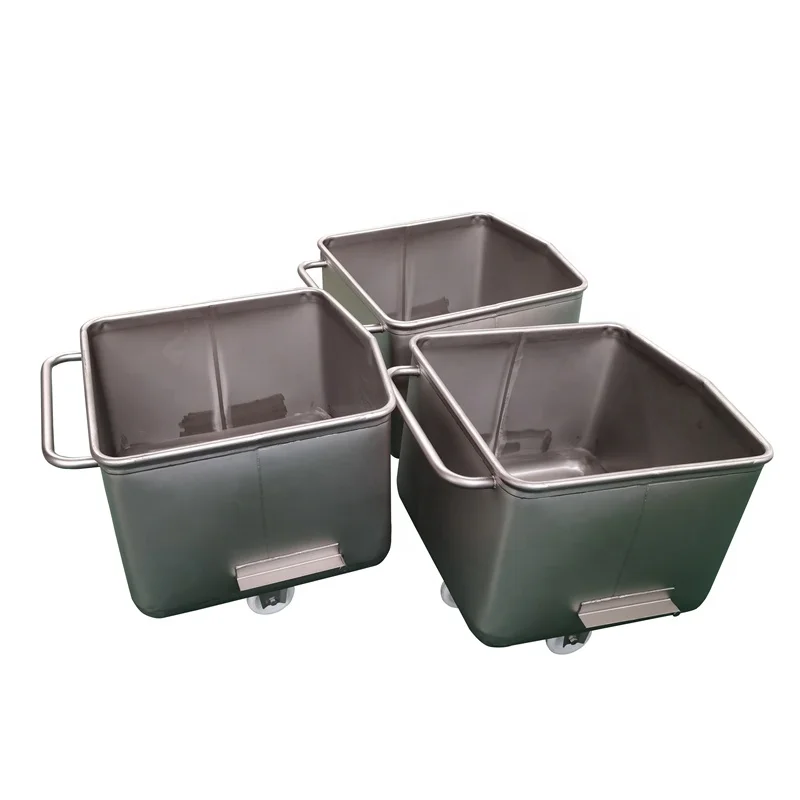 200l Meat Bins Meat Trolley Bin Food Meat Bucket Trolley Cart| Alibaba.com