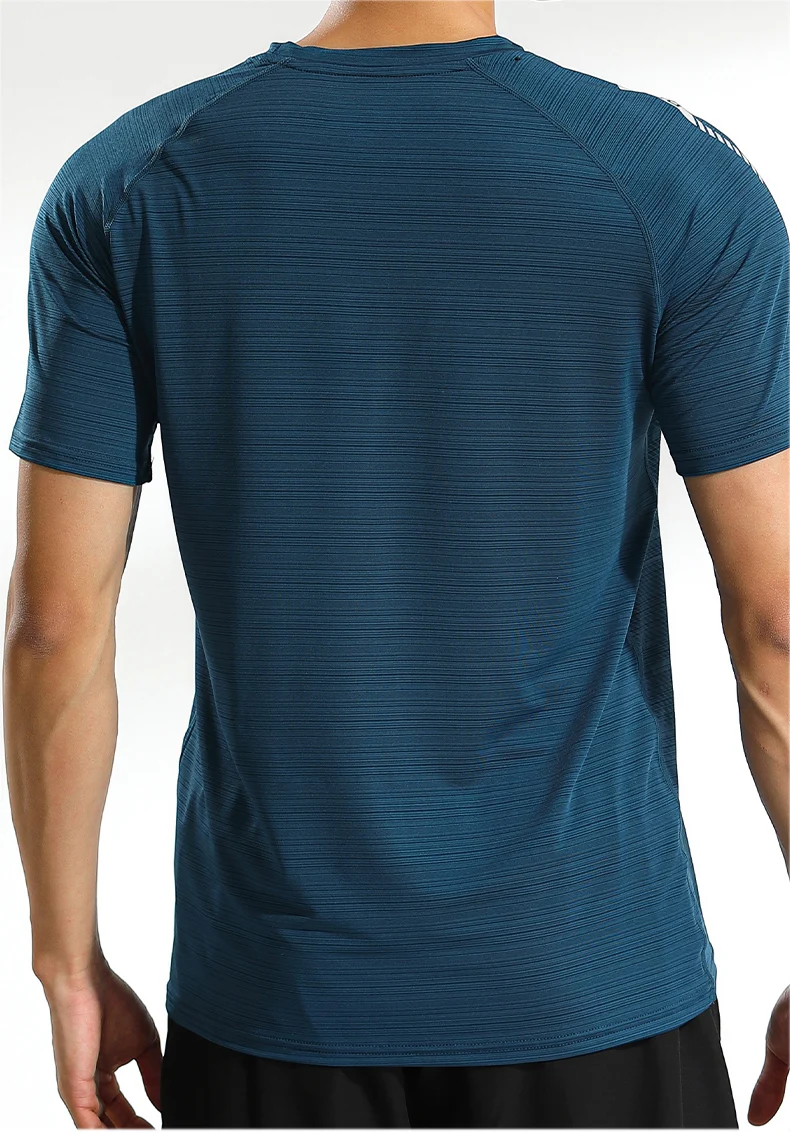 Quick Dry Short Sleeve Print Sport T Shirt Gym Jerseys Fitness Shirt ...