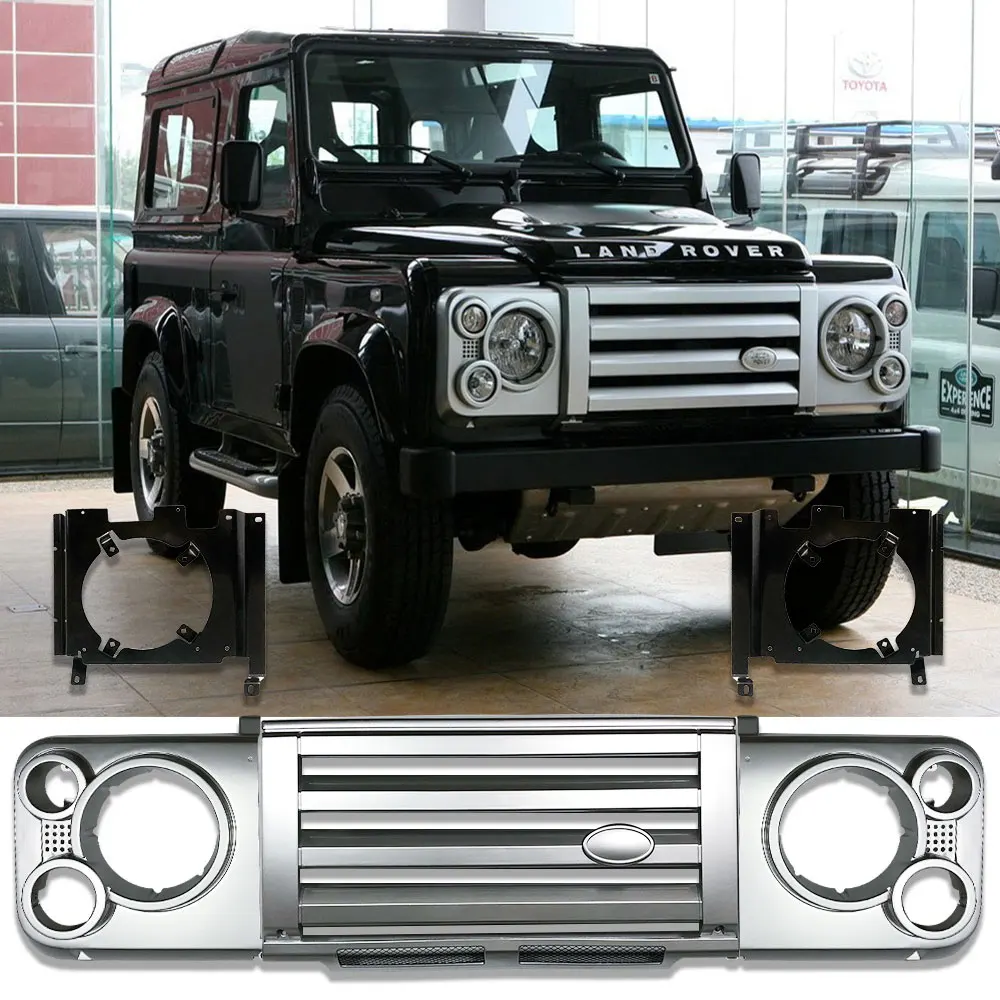 Grille SVX Black Silver For Land Rover Defender 90 110 Alibaba