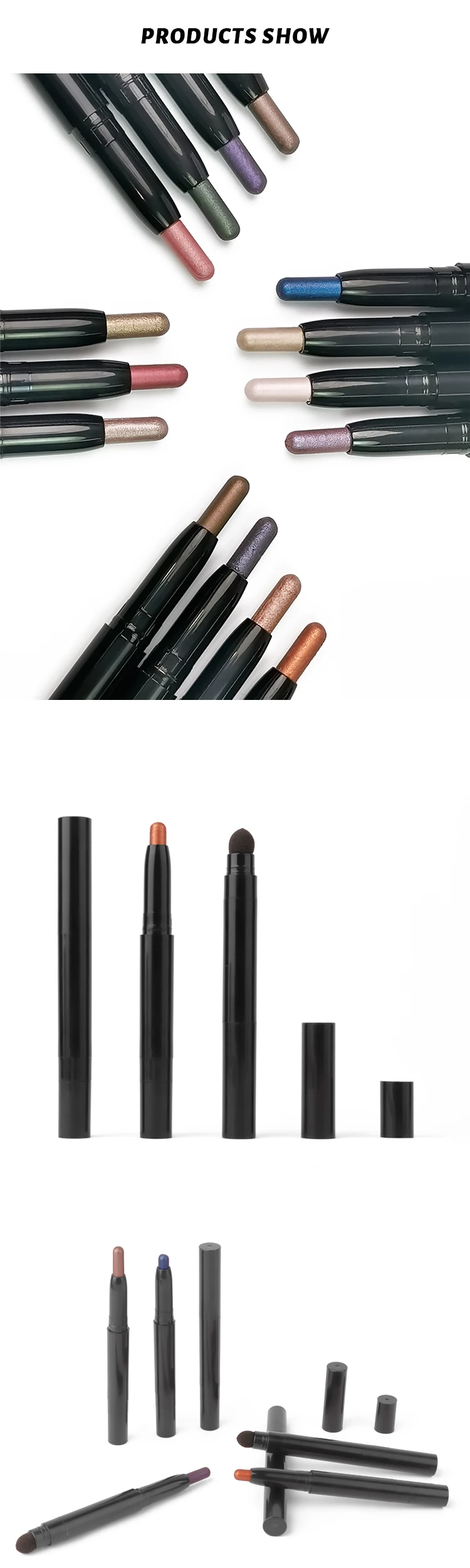 Waterproof Longlasting Eyeshadow Stick Spongy Head Glitter Private ...