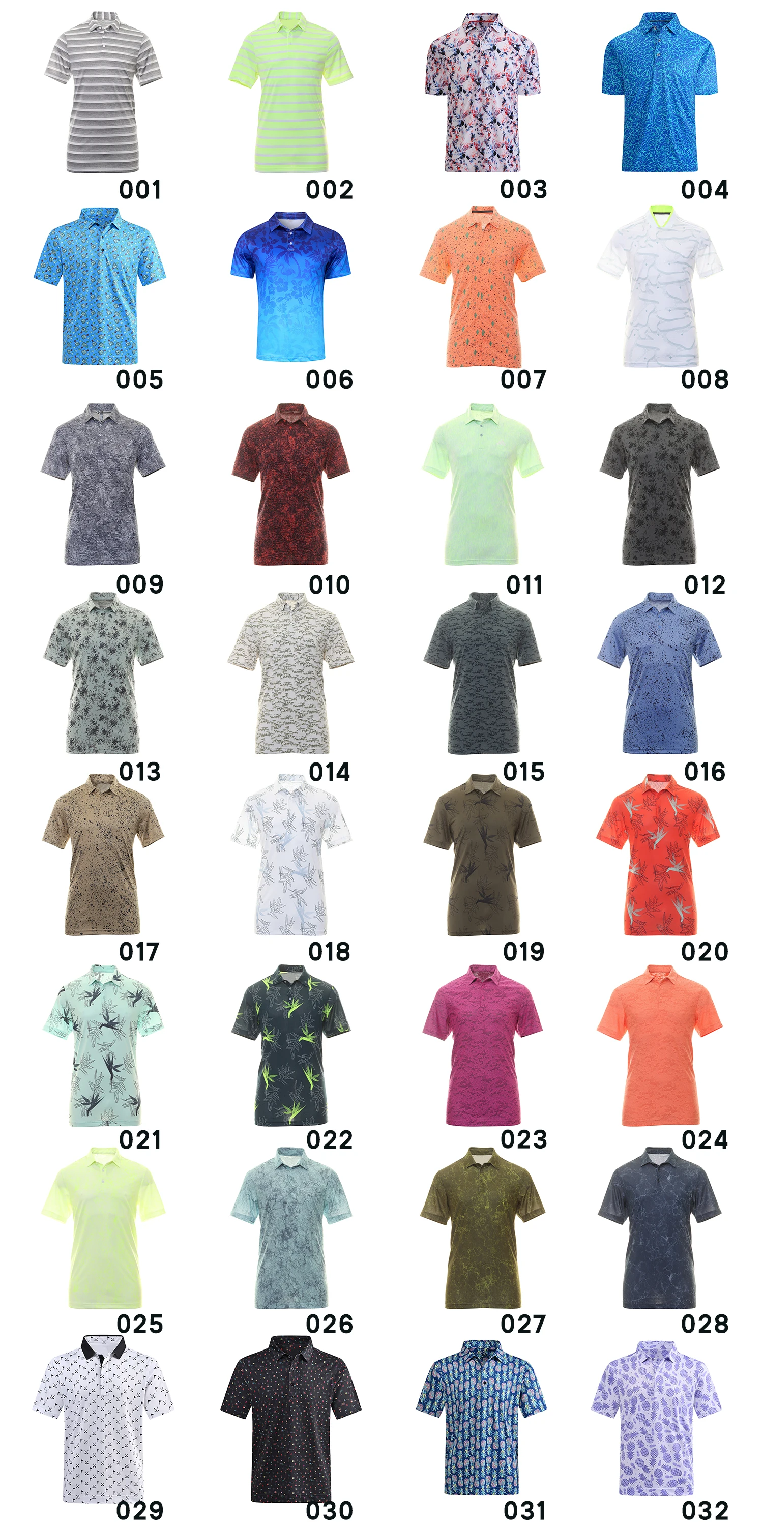 Custom-made logo Durable Golf Shirts, Oversized Polyester Spandex ...