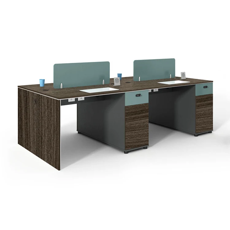 Modern 4 Person Modular Office Cubicle Workstation Desk Office ...