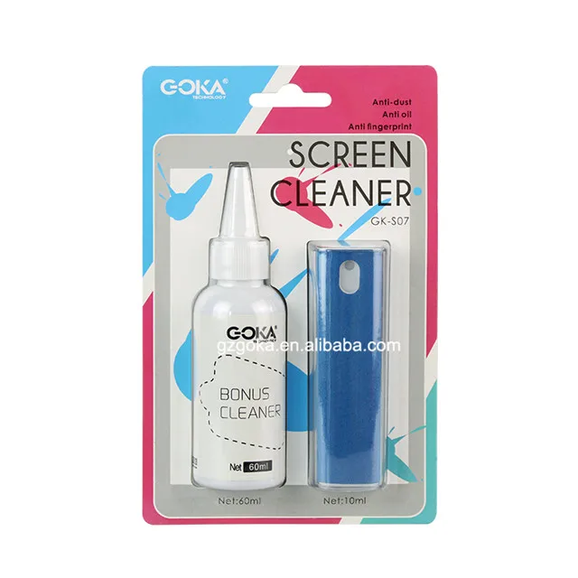 Customize Logo Mobile Phone Screen Cleaner 10ml + 30 / 60ml Cleaning ...
