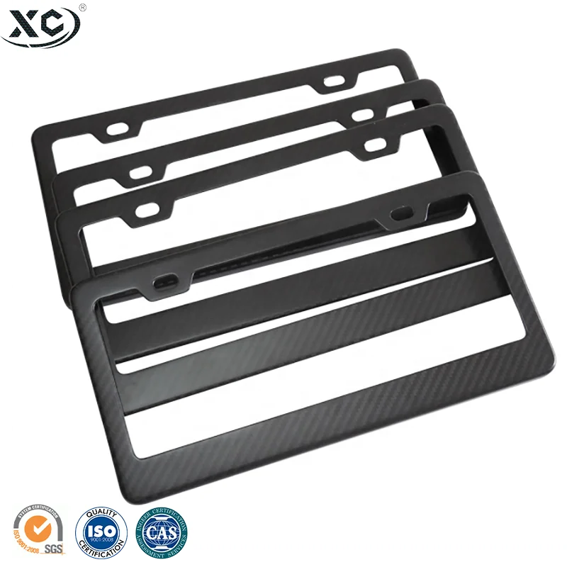 American Carbon Fiber Surface Car Plate Frame License Plates Frame ...