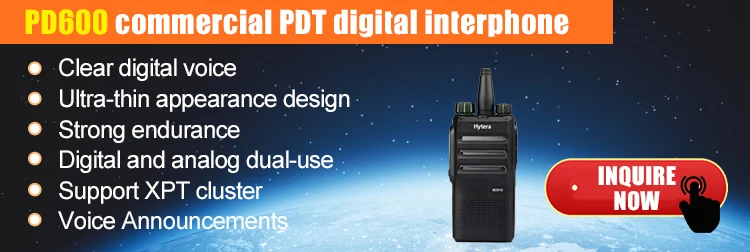 Hytera Pd56x Pd560 Pd562 Pd565 Pd566 Pd568 Rechargeable Handheld Universal Walkie Talkies Radio ...