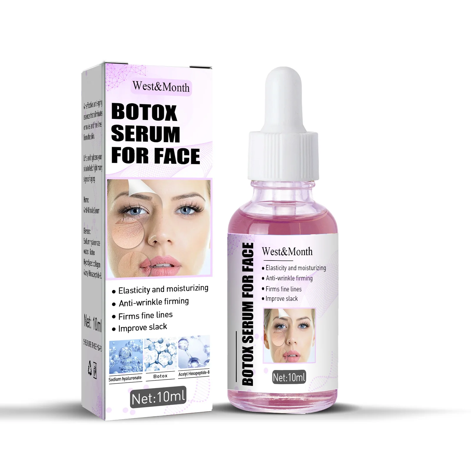 West&month Custom Logo Botox Anti Aging Serum Botox Facial Serum Reduce ...