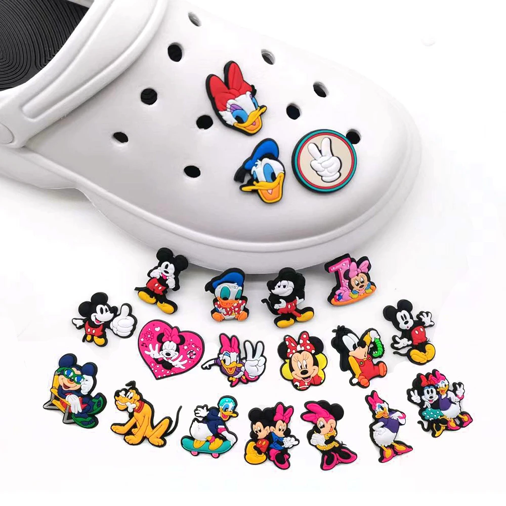 New Designer Anime Cartoon Minnie Mouse Cat Croc Shoe Charms Crock ...
