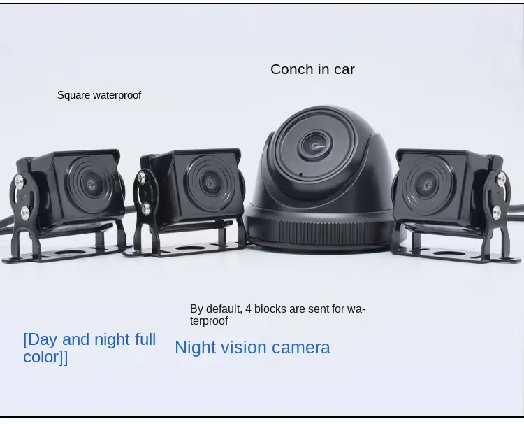 Truck 7 Inches 12-24v Hd Waterproof Night Vision Wired Car Reversing ...