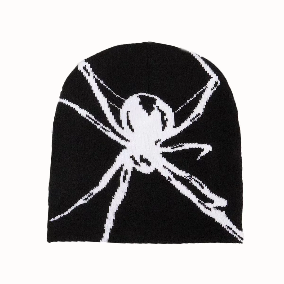 Classic Knit Hat Spider Thread Design Autumn and Winter Warm Unisex Cap ...