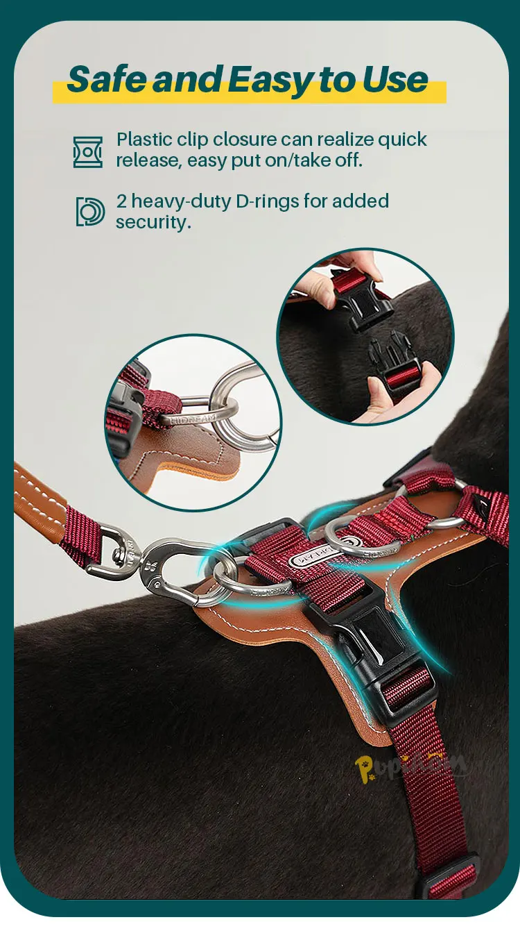 Explosion Proof Punch Puppies Walking Dog Chain Type Training Pet Chest ...