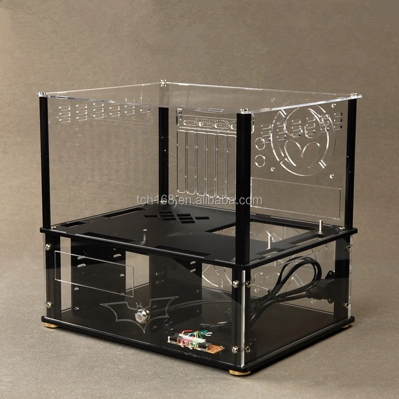 Transparent Acrylic PC Case - Clear Vertical Gaming Case